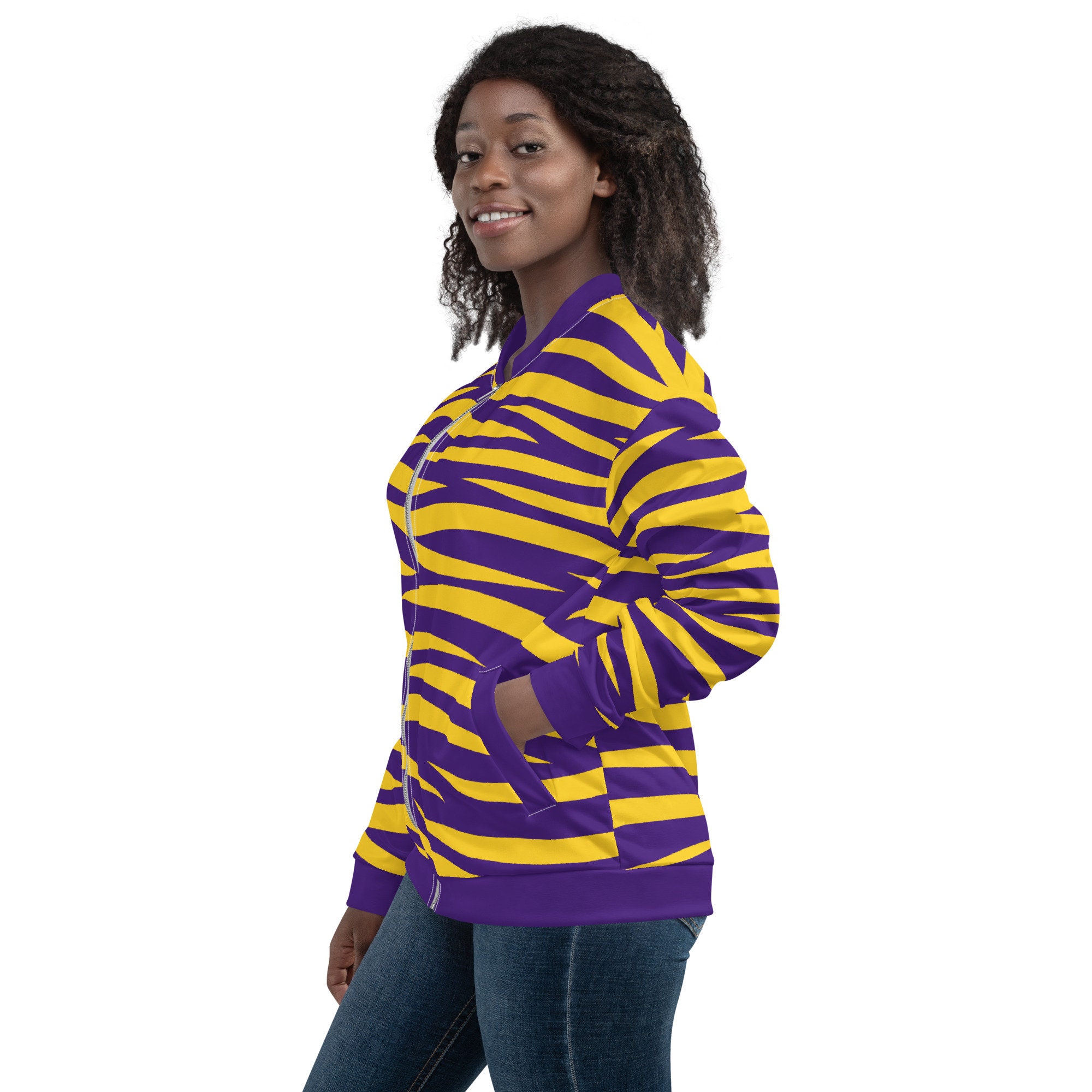 LSU Tigers Unisex Bomber Jacket - Etsy