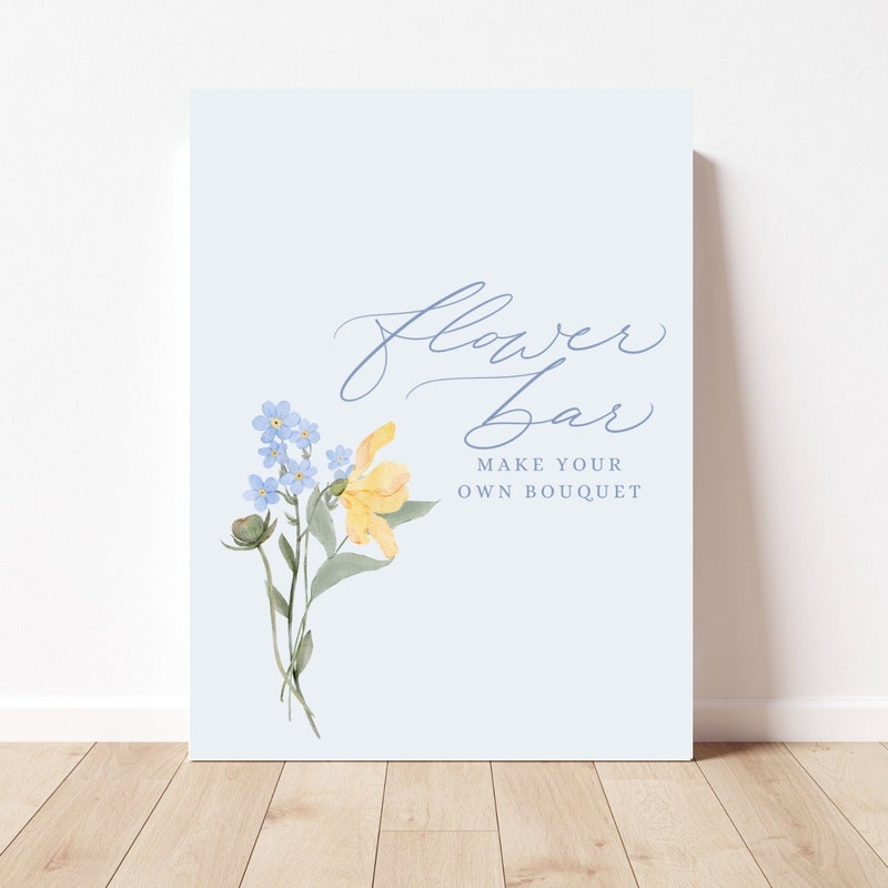 Flower Bar Sign - Etsy