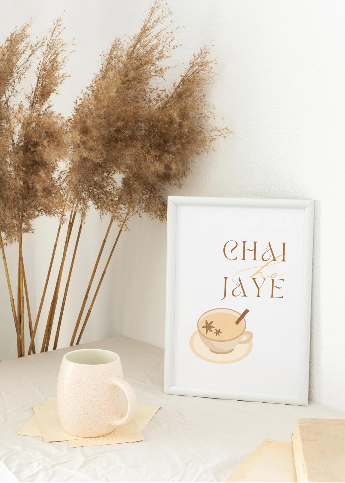 Chai Ho Jaye Printable Wall Art | Minimalist Indian Desi Wall Decor ...