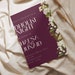 Modern Dholki Invitation Template | Editable Canva Template | Burgundy ...