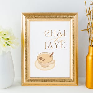 Chai Ho Jaye Printable Wall Art | Minimalist Indian Desi Wall Decor ...