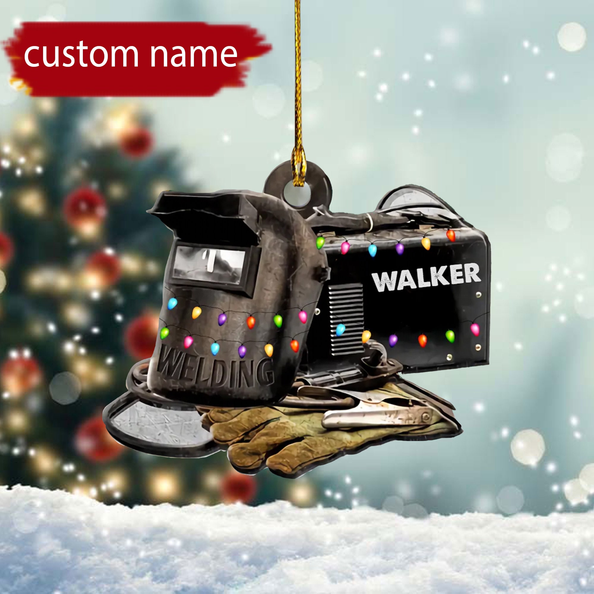 Personalized Christmas Welder Ornament, Custom Welder Christmas ...