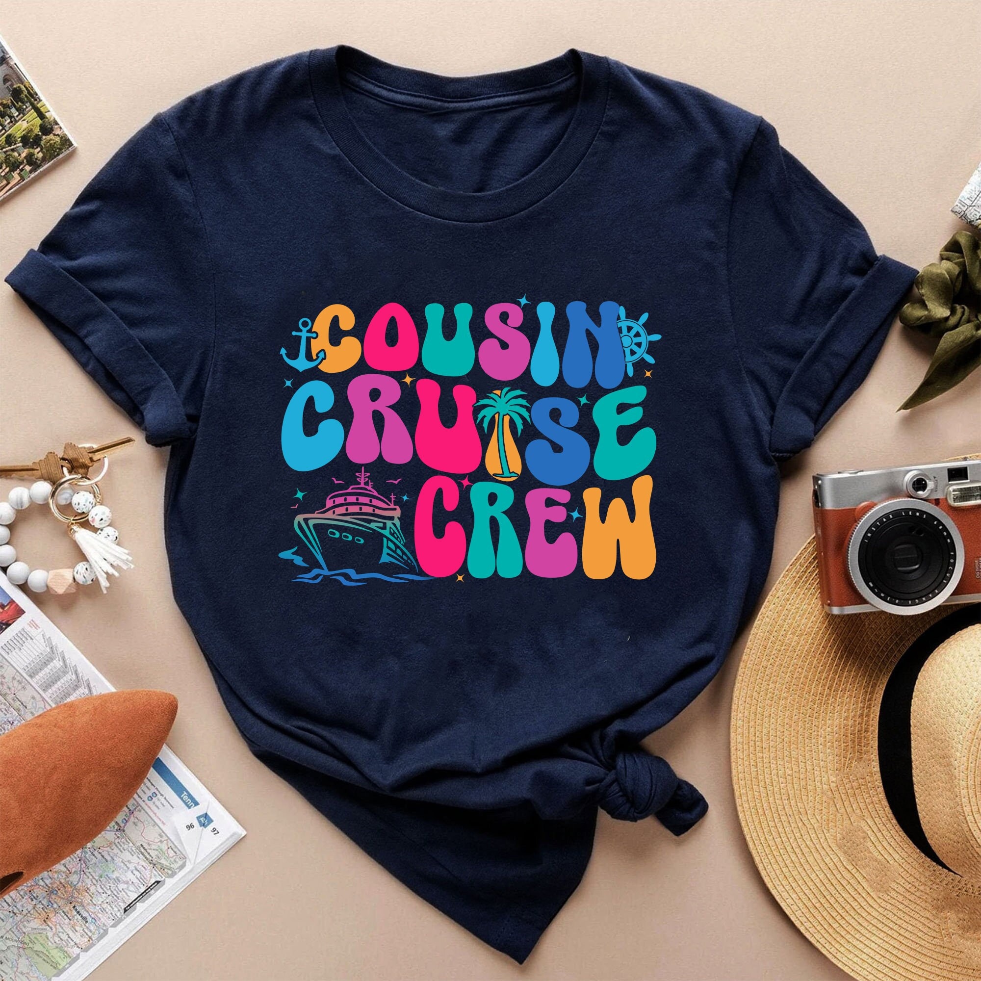 Groovy Cousin Cruise Crew Shirt, Vacation Cousin Crew, Matching Cousin ...
