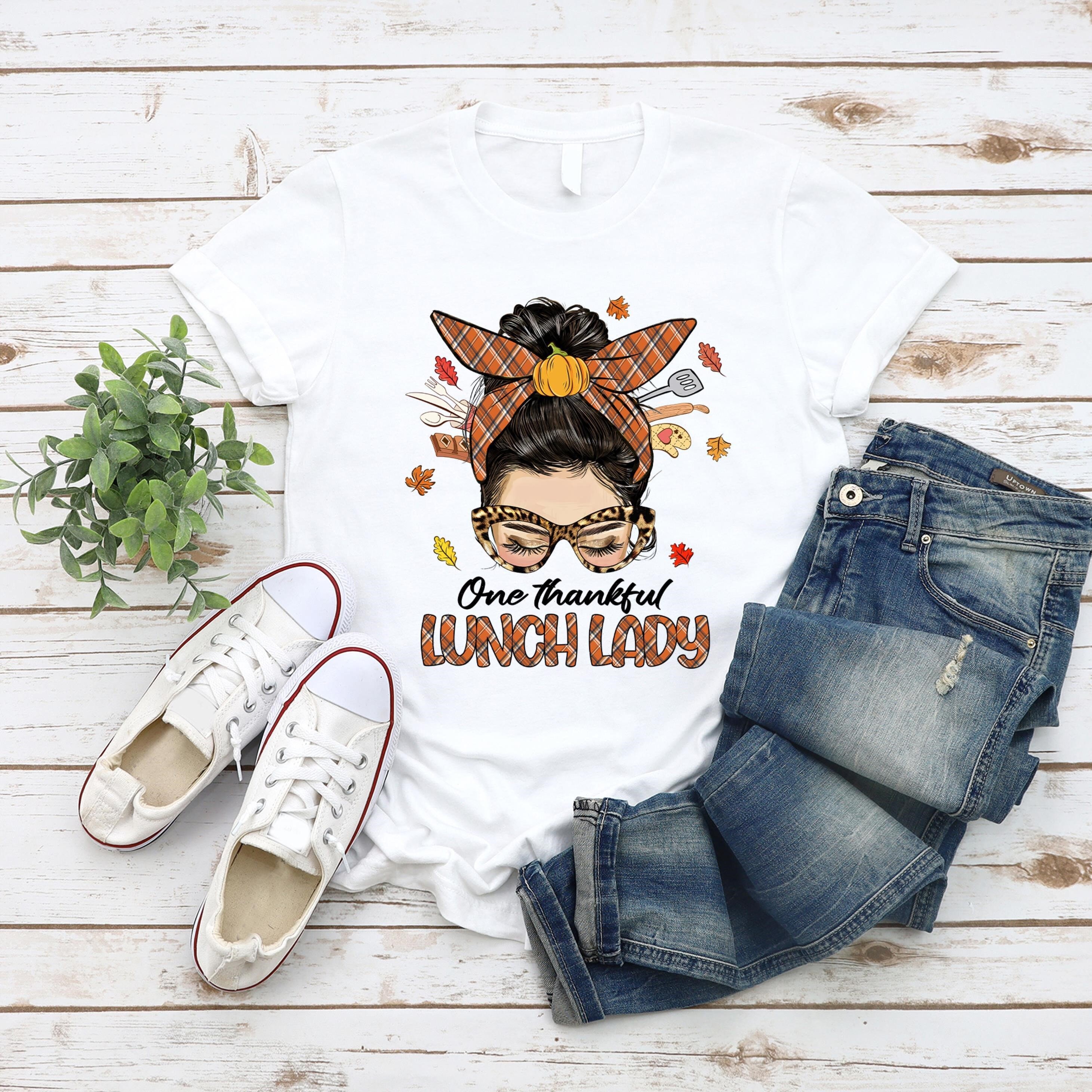 12 PNG Thanksgiving Lunch Lady Bundle PNG File, Fall Lunch Lady ...