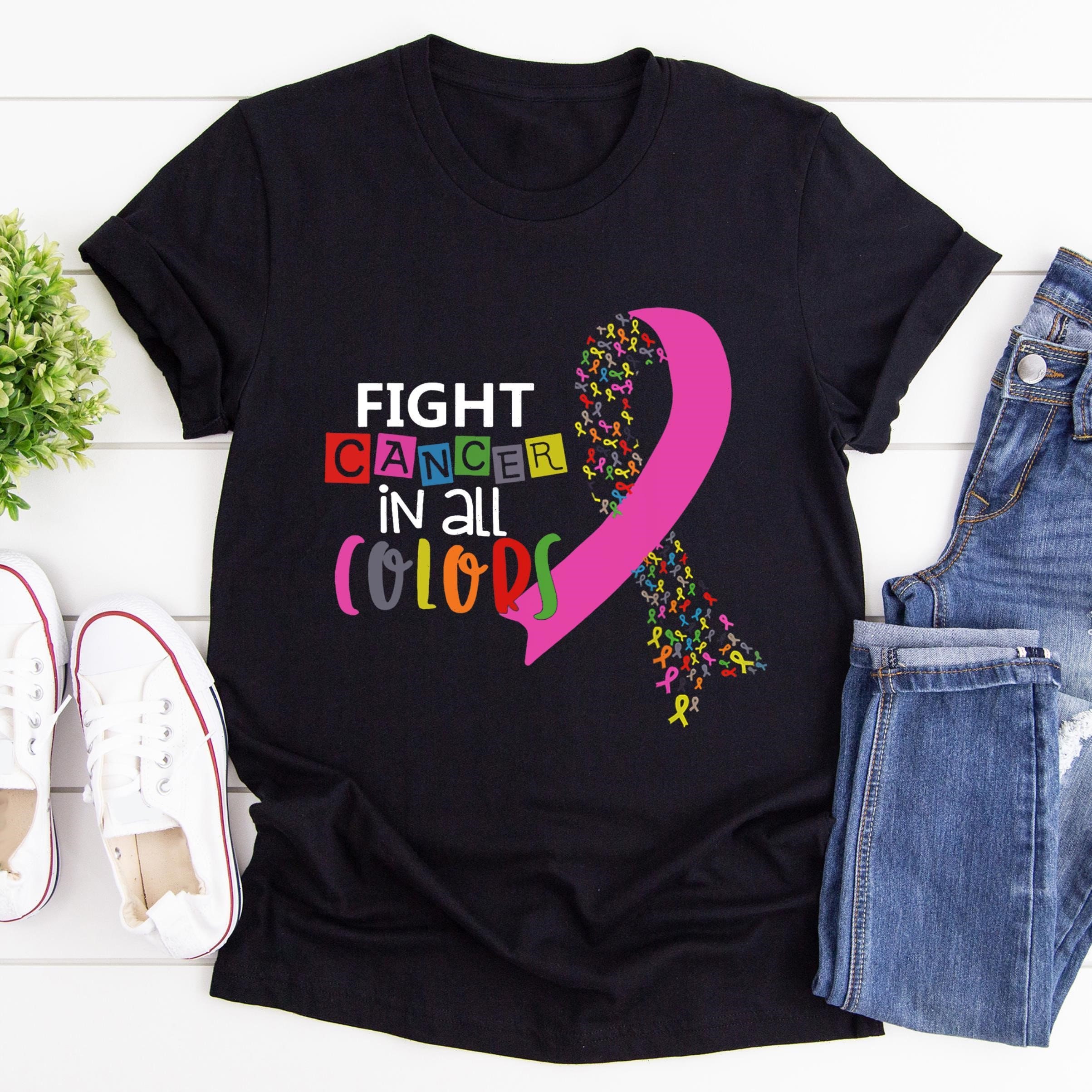 12 PNG Fight Cancer in All Colors Cancer Awareness Bundle PNG File ...