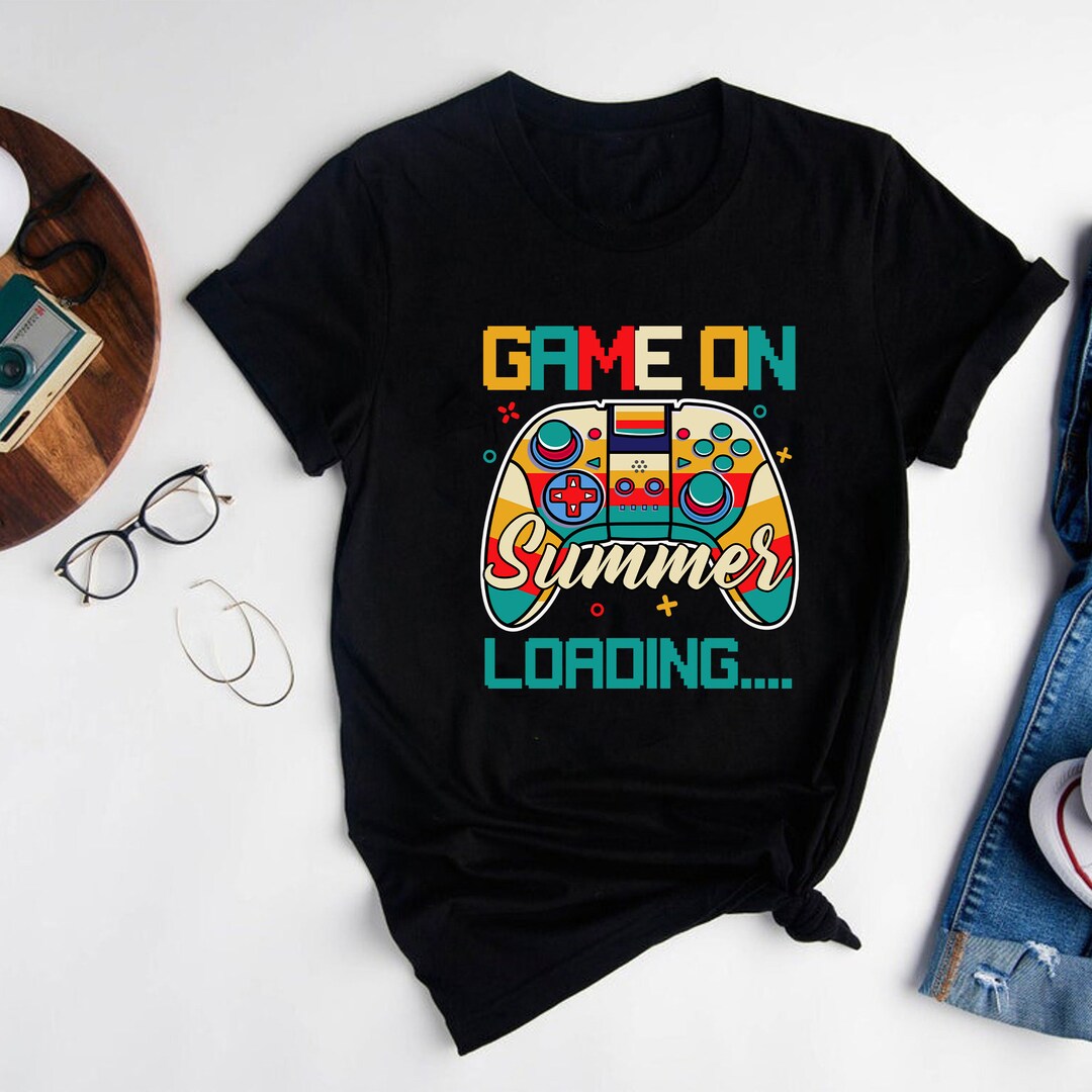 Game on Summer Loading Shirt, Summer Video Game Shirt, Boys Summer ...