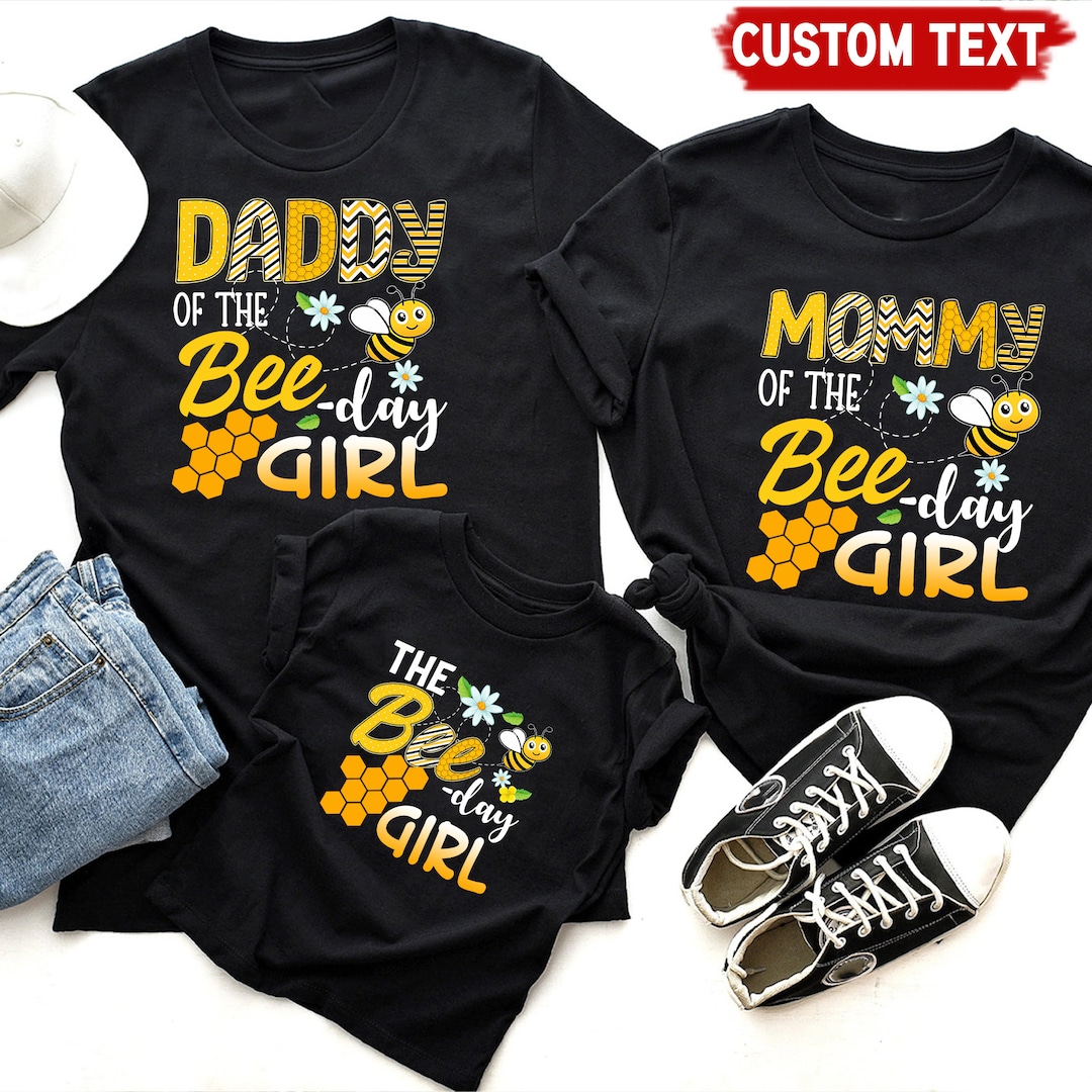 Personalized Bee Birthday Shirt, Bee Day Matching Family Shirts, Bee ...