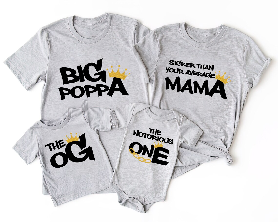 Personalized Notorious One Birthday Family Shirts, the Notorious One ...