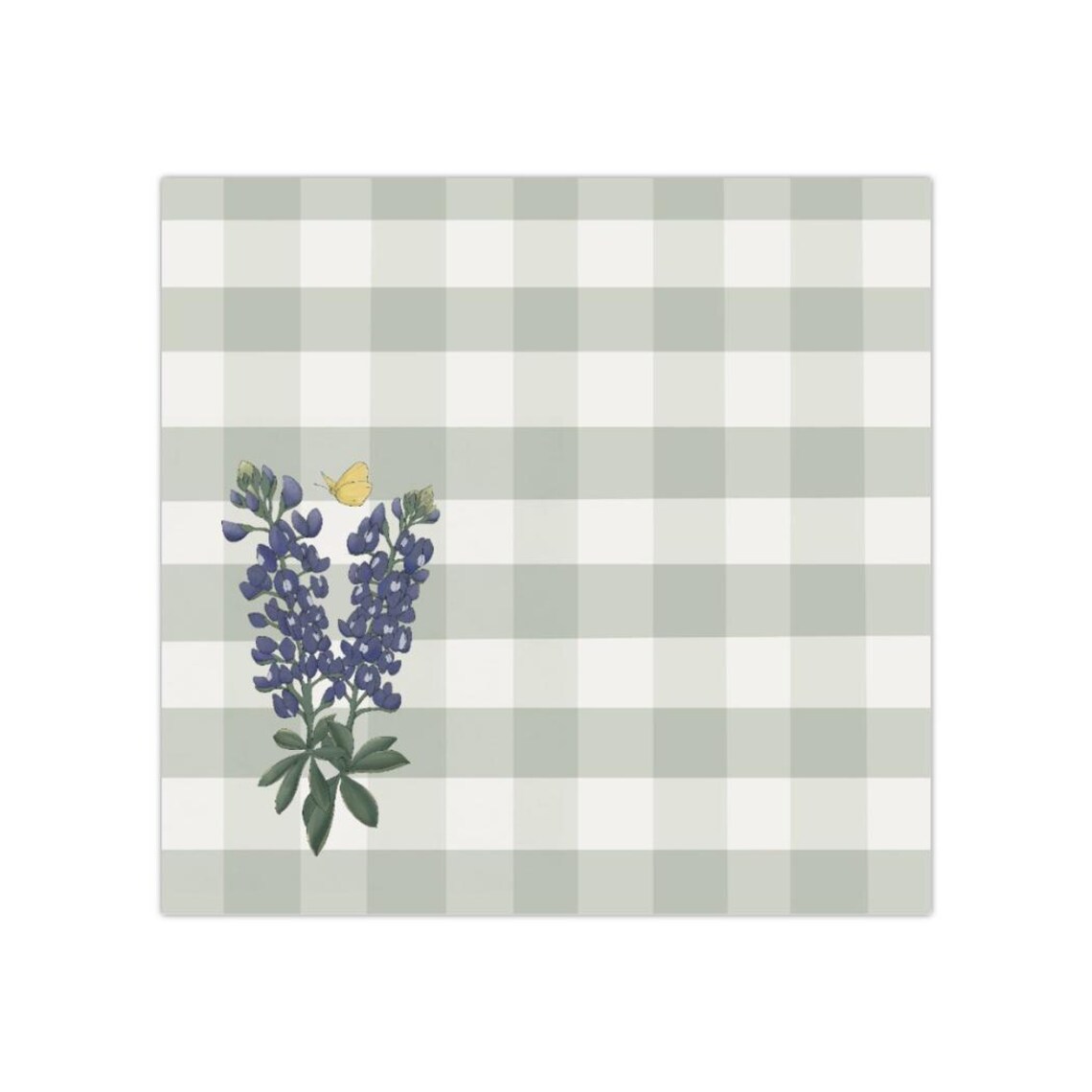 Bluebonnet Flower Sticky Notes – Illustrated Texas Wildflower Notepad ...