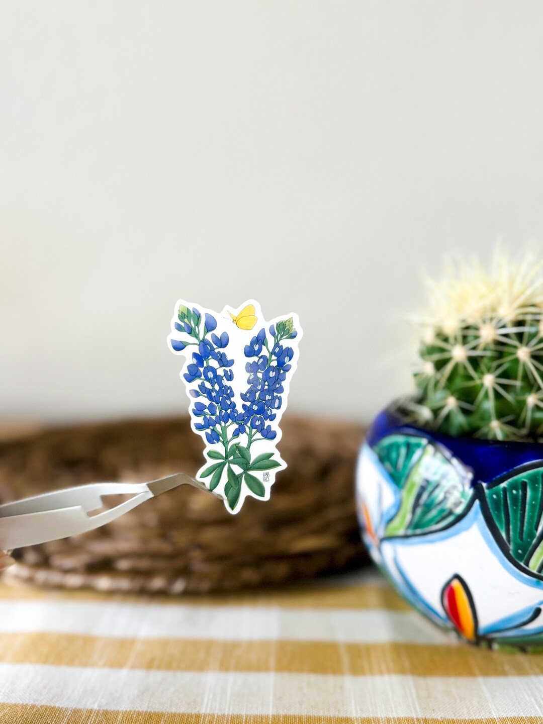 Bluebonnet Flower Vinyl Sticker - Etsy