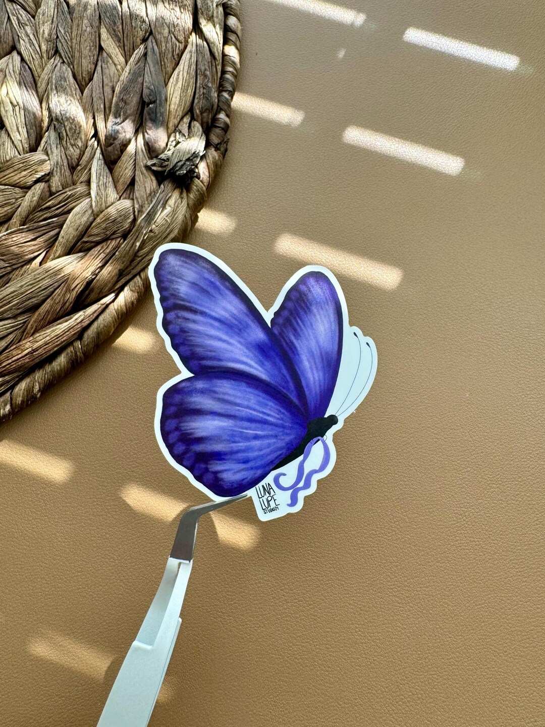 Purple Butterfly Vinyl Sticker - Lupus Awareness, Spoonie - Etsy