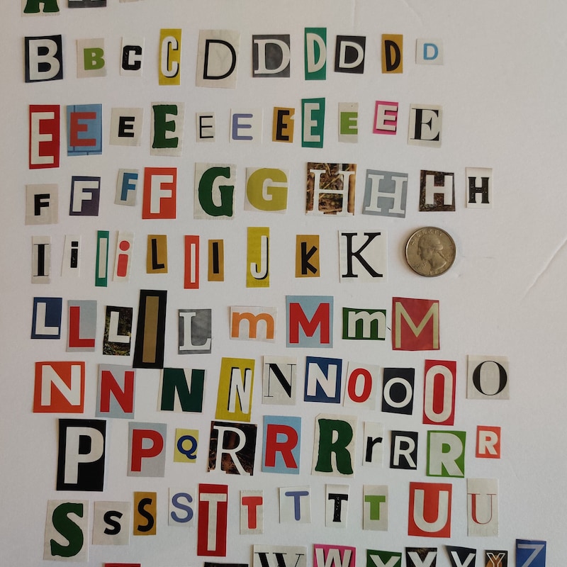 Magazine Letters - Etsy