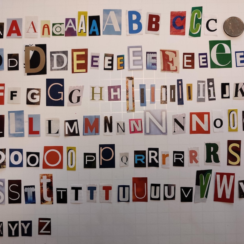 Magazine Letters - Etsy