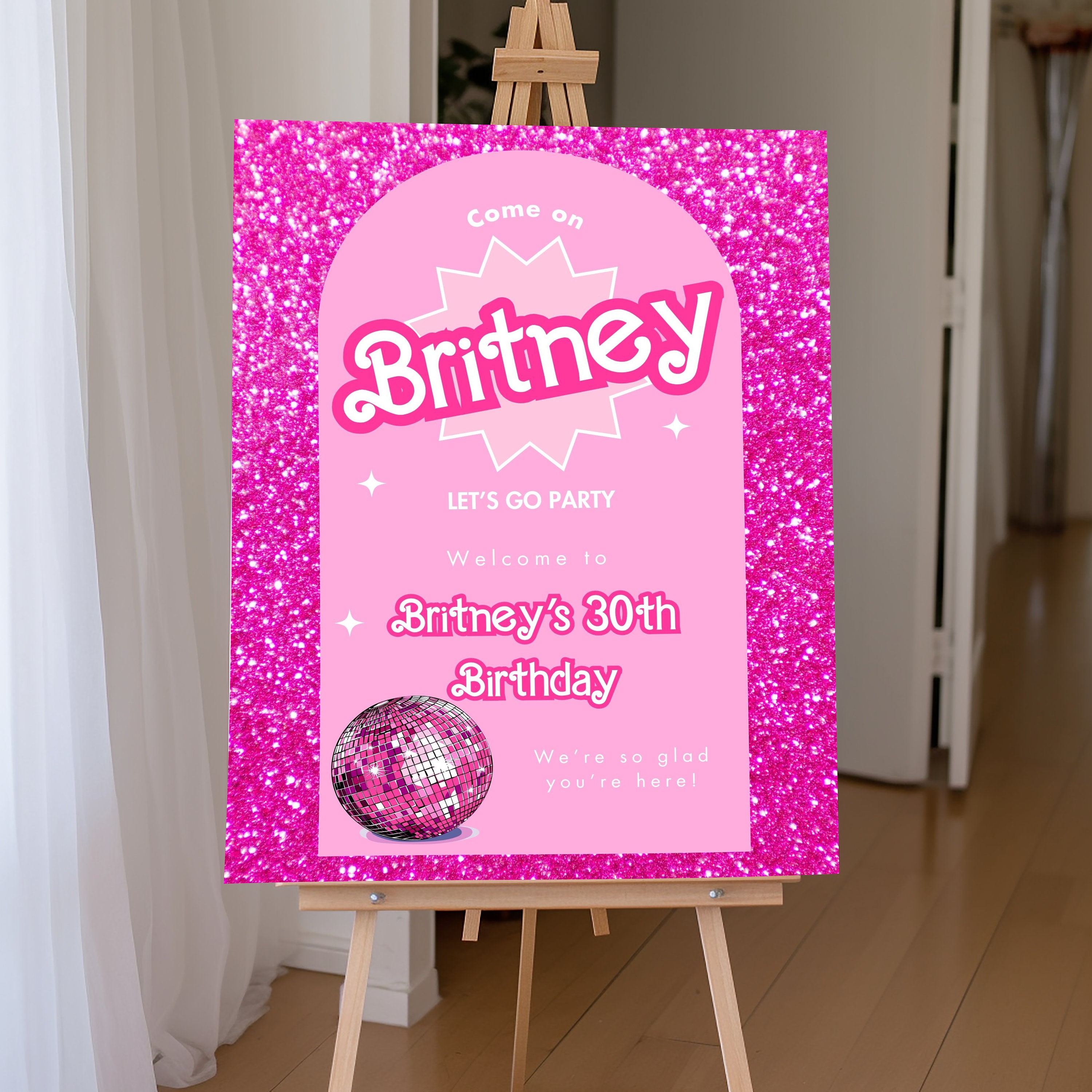 Custom Large Birthday Sign Made to Order Personalized Birthday Poster ...