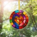 Suncatcher Heart, Stained Glass Look, Valentines Gift, Valentines Day ...