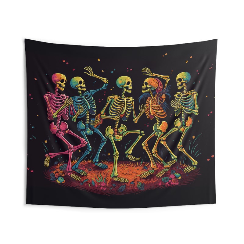 Skeleton Tapestry - Etsy