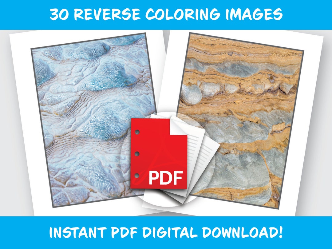 Reverse Coloring Pages Rocky Abstract Inverse Backwards Adult Coloring ...