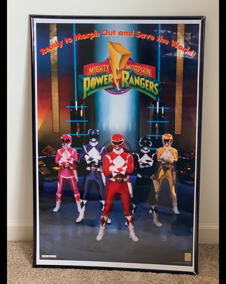 Vintage POWER RANGERS Poster #642 - 1993! New, Still in Plastic Cover ...