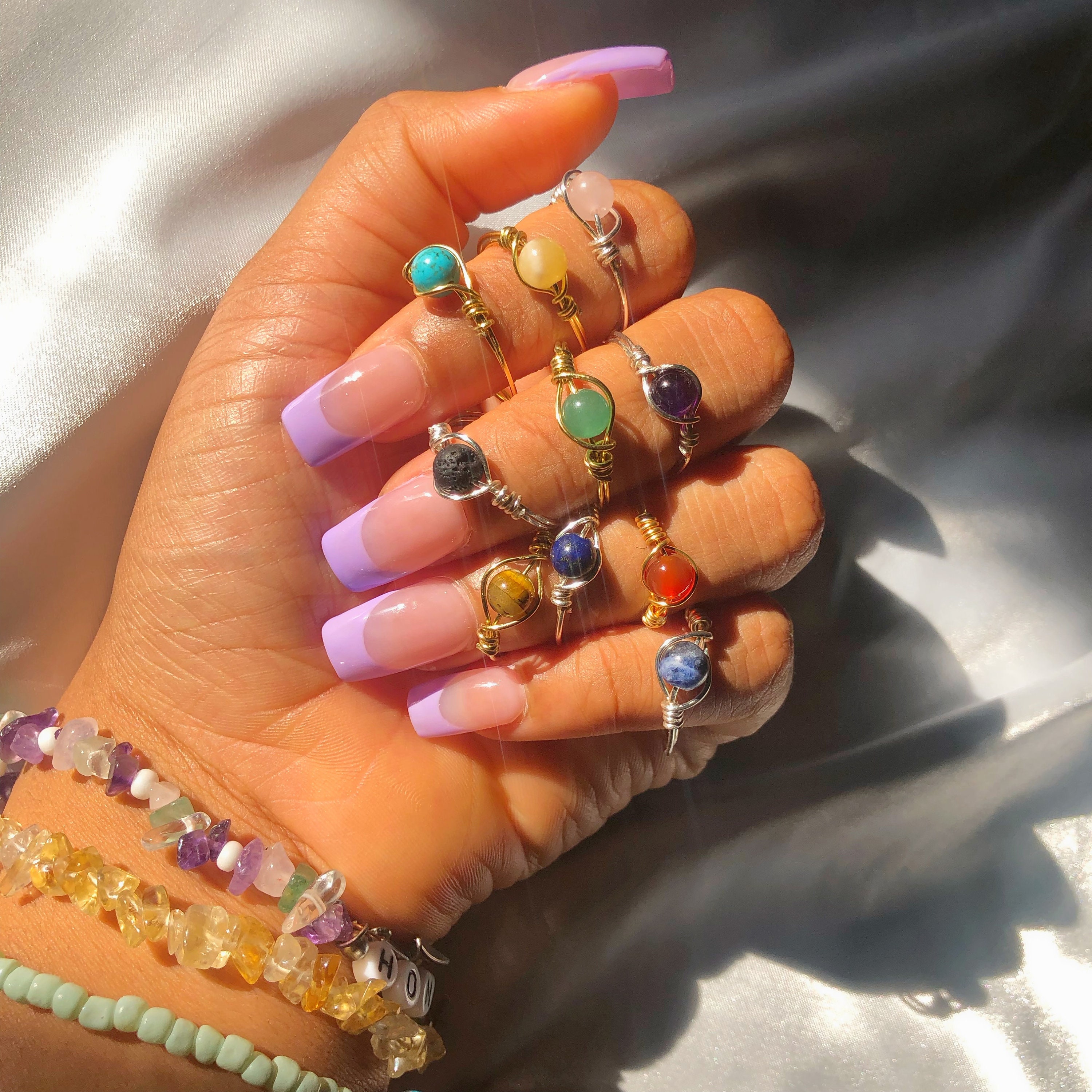 Crystal Ball Rings - Etsy