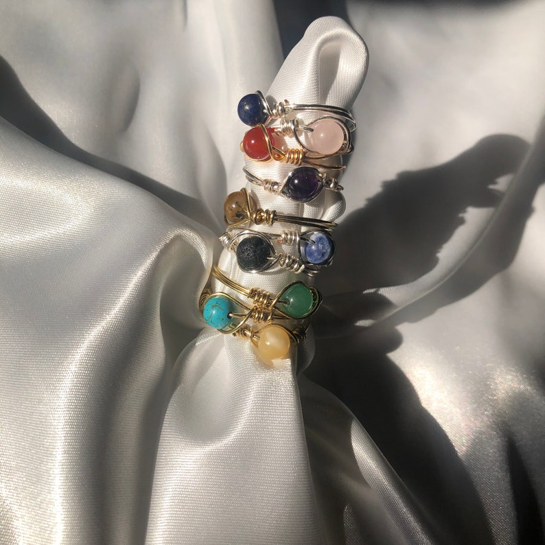 Crystal Ball Rings - Etsy