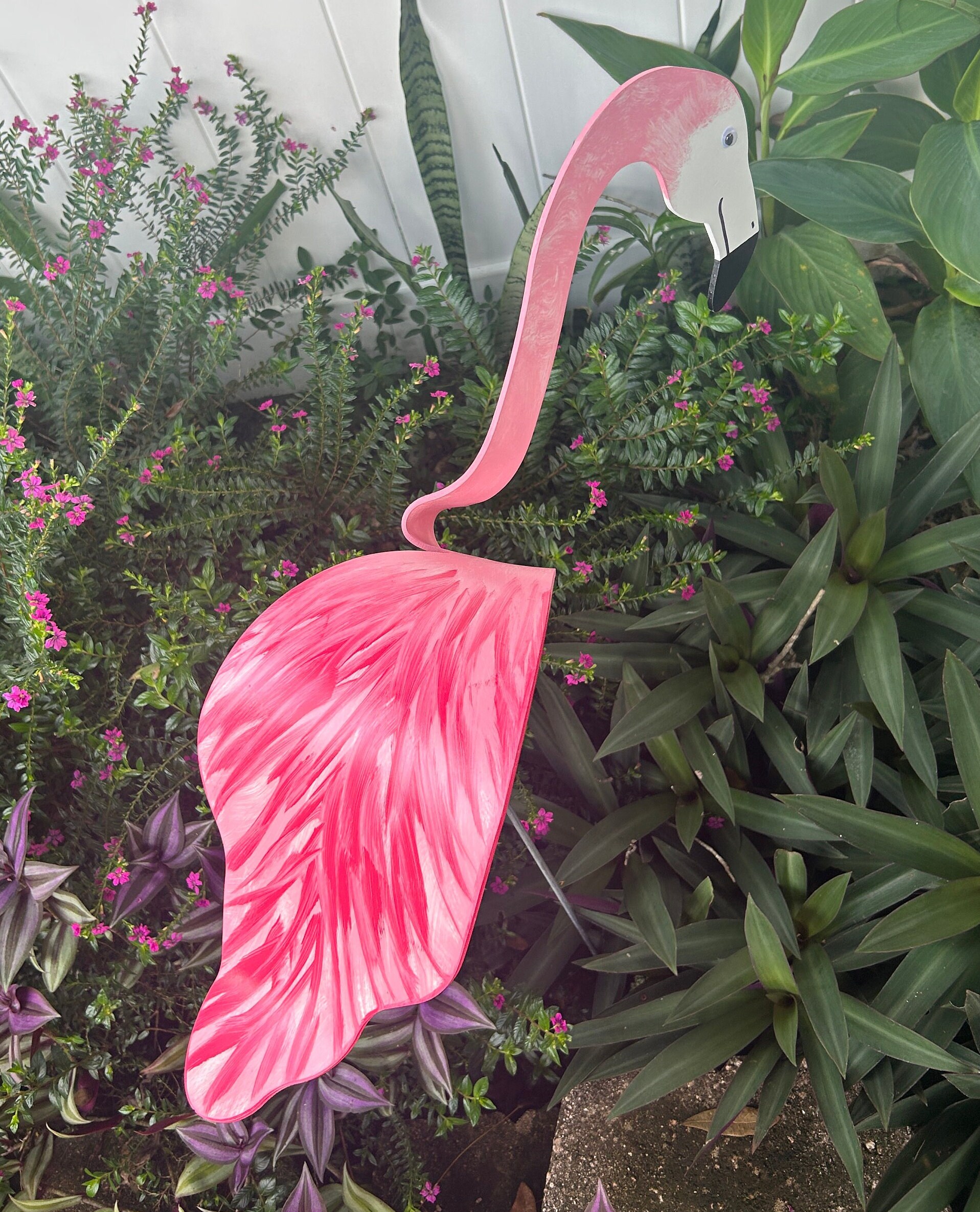 1 Large Pink "fire Back" Flamingo Bobbing Bird Dancing Balancing ...