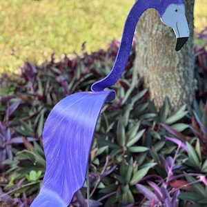 1 Purple Flamingo Bobbing Bird Dancing Balancing Kinetic Sculpture ...