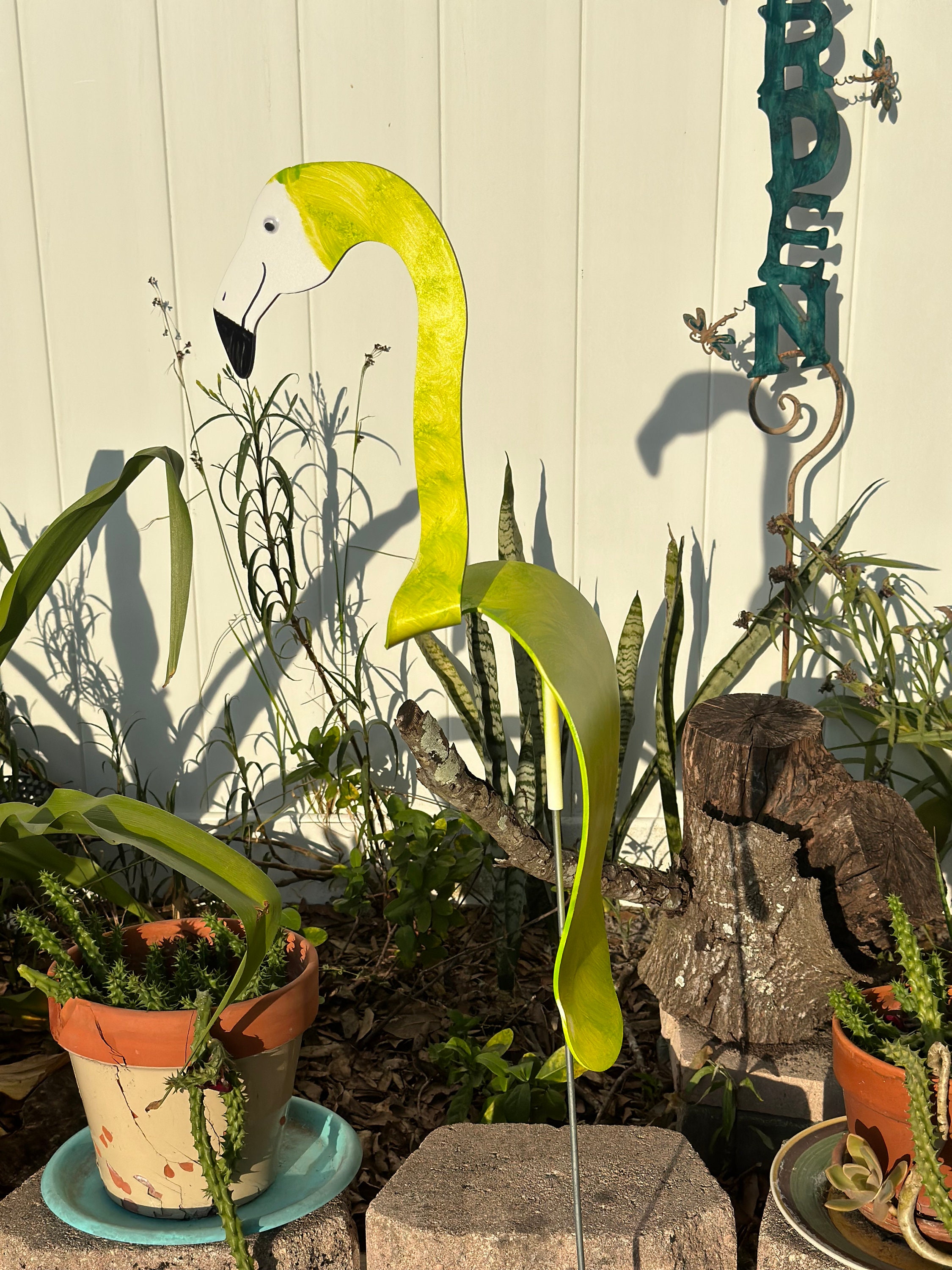 1 Large Key Lime Flamingo Bobbing Bird Dancing Balancing - Etsy