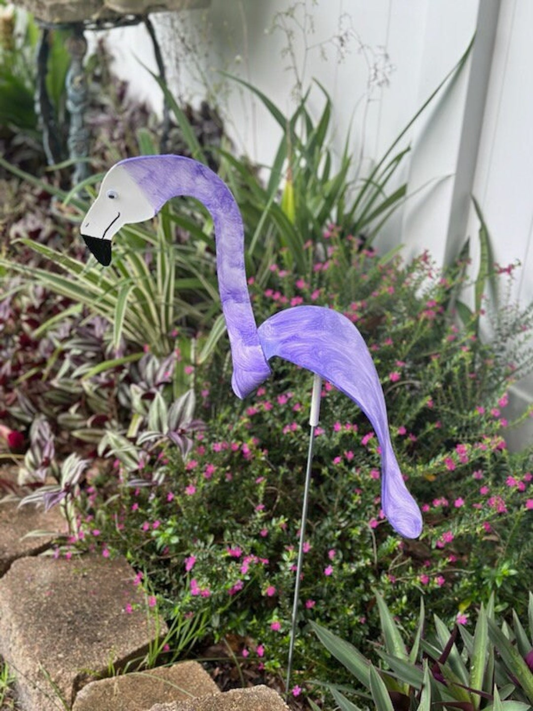 1 Purple Flamingo Bobbing Bird Dancing Balancing Kinetic Sculpture ...