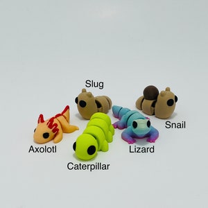 3D Printed Articulated Mini Creatures Fidget Animal Baby Animals - Etsy