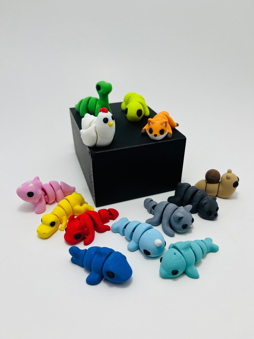 3D Printed Articulated Mini Creatures Fidget Animal Baby Animals - Etsy UK