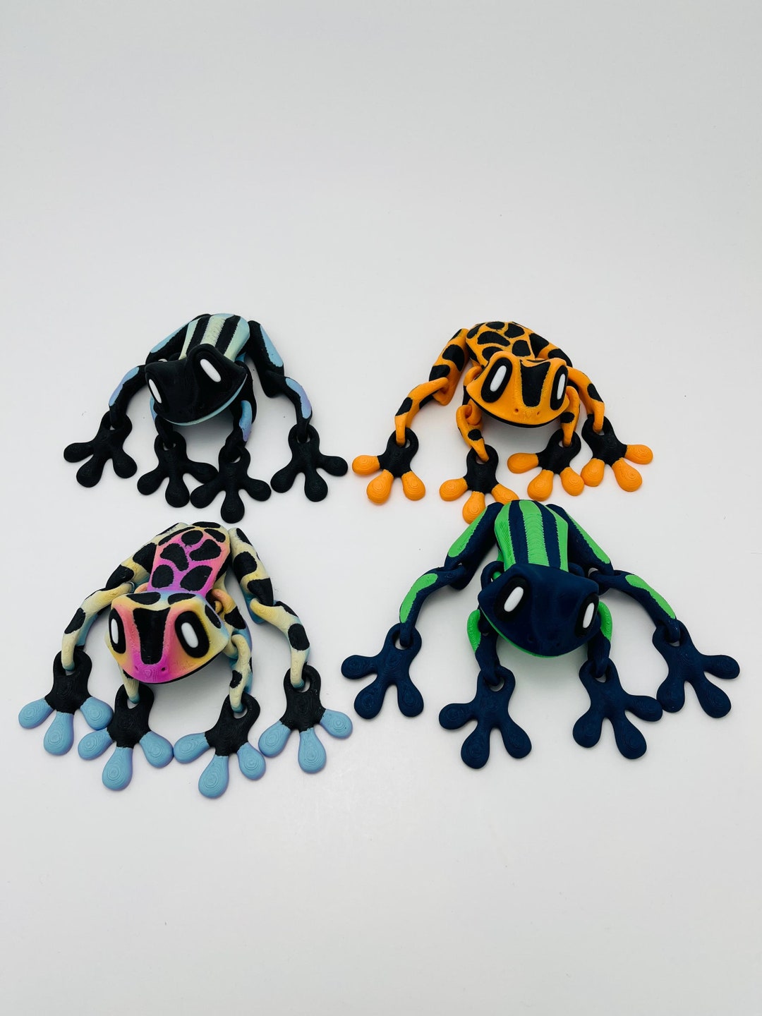 Customizable 3D Printed Frog With Magnetic Feet - Custom Colors ...