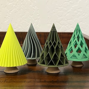 3D Printed Mini Decorative Trees (set of 4) - Stylish Tree Decor ...