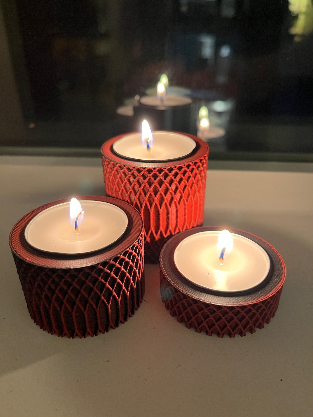 3D Printed Tea Light Candle Holder - Etsy