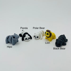 3D Printed Articulated Mini Creatures - Fidget Animal - Baby Animals - Etsy