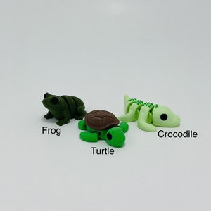 3D Printed Articulated Mini Creatures Fidget Animal Baby Animals - Etsy