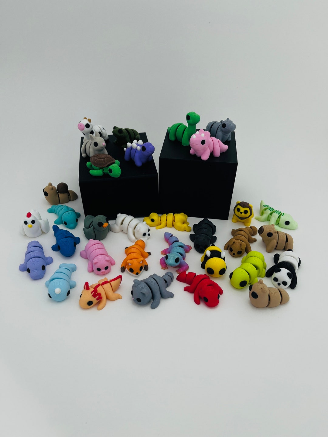 3D Printed Articulated Mini Creatures Fidget Animal Baby Animals - Etsy