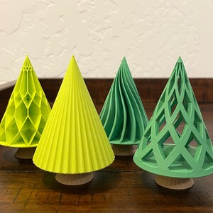 3D Printed Mini Decorative Trees (set of 4) - Perfect for Desk Decor ...