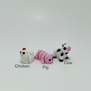 3D Printed Articulated Mini Creatures Fidget Animal Baby Animals - Etsy