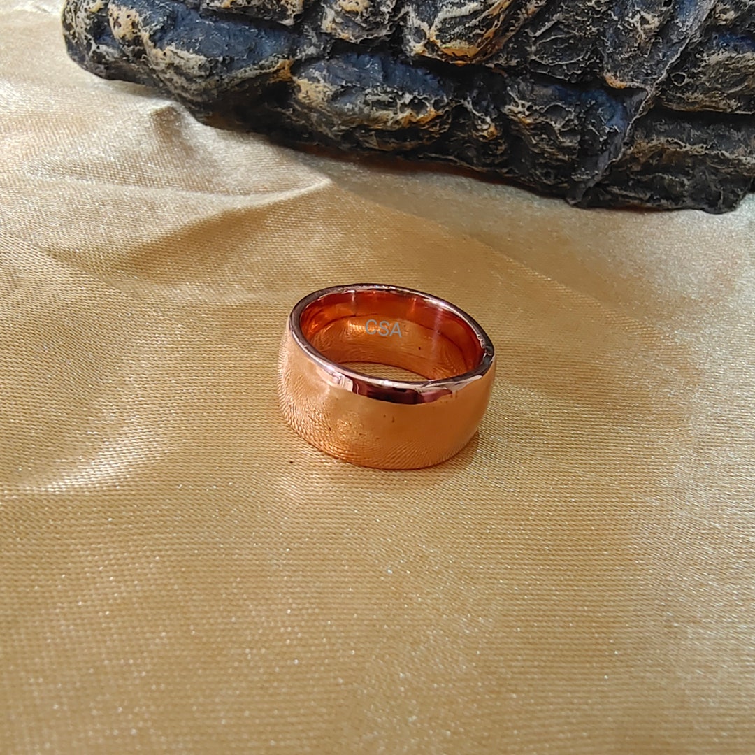 Pure Copper Band, Copper Ring, Hammered Copper Ring,mens Band Ring ...