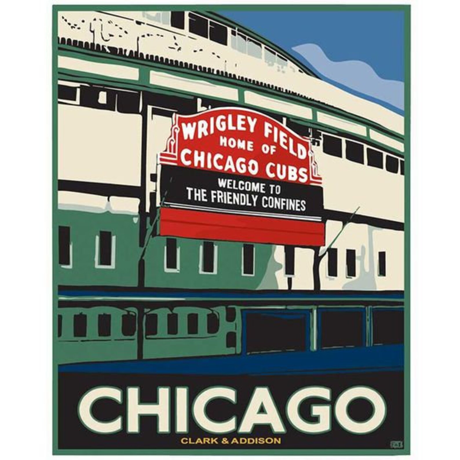 Wrigley Marquee Poster - Etsy