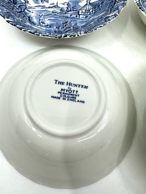 Myott the Hunter Set of Four 6.5 Inch Bowls - Etsy