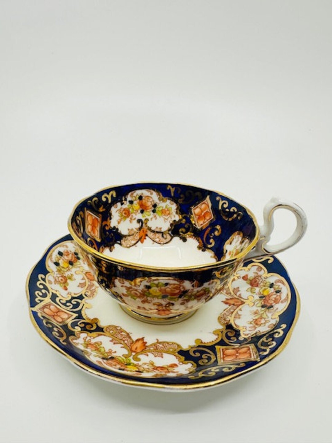 Royal Albert Derby Teacup and Saucer - Etsy