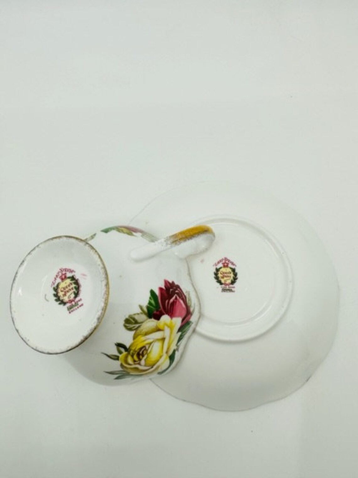 Queen Anne Lady Sylvia Teacup and Saucer Set - Etsy