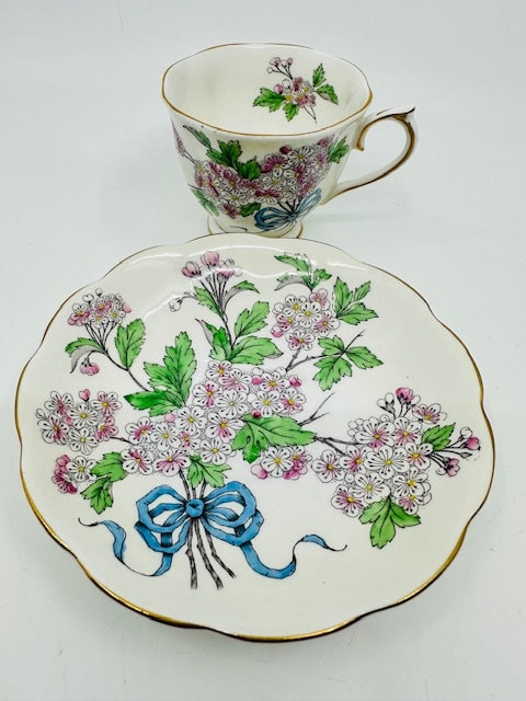 Royal Albert Flower of the Month Series Hawthorn May Teacup and Saucer ...