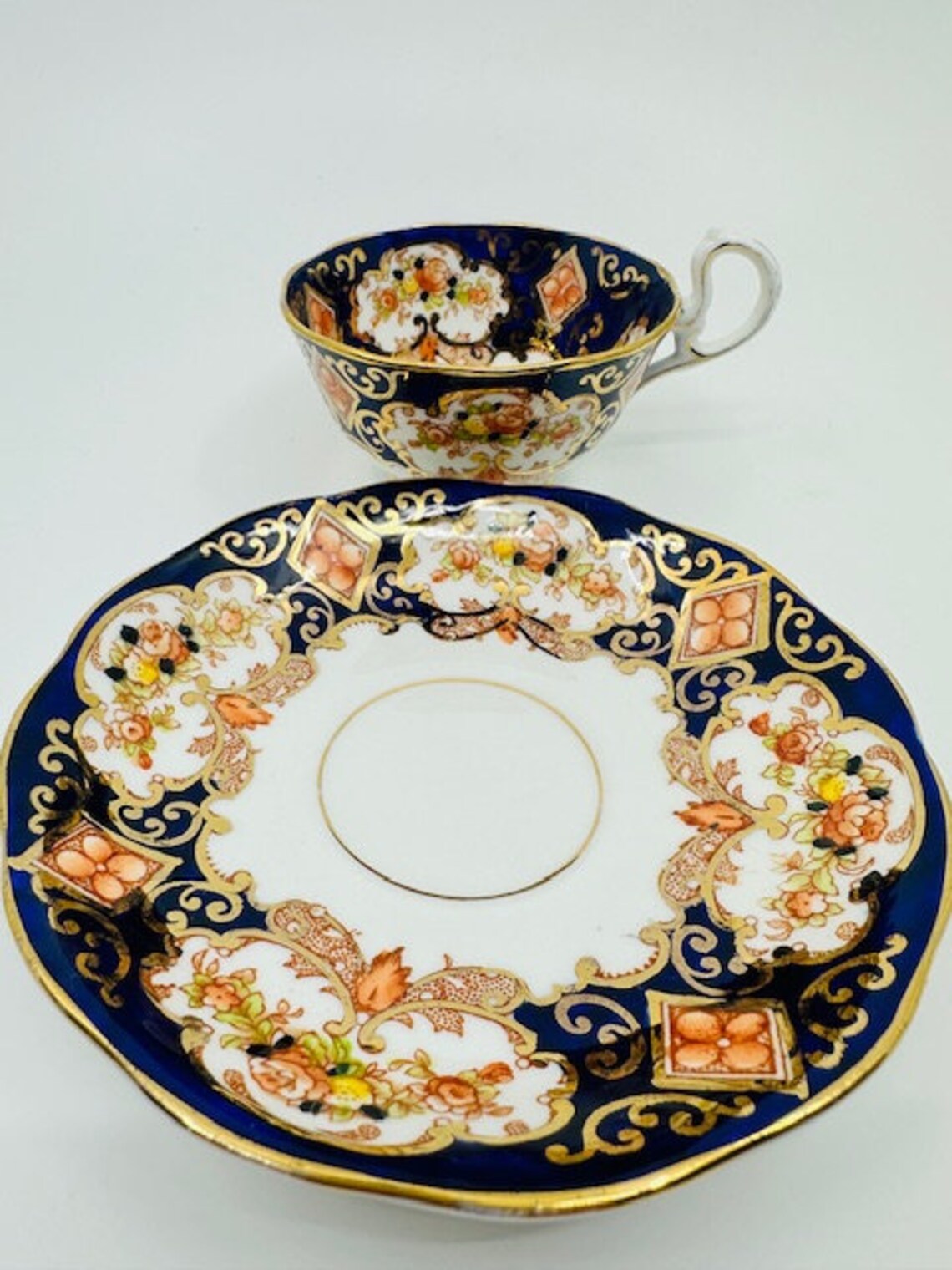 Royal Albert Derby Teacup and Saucer - Etsy