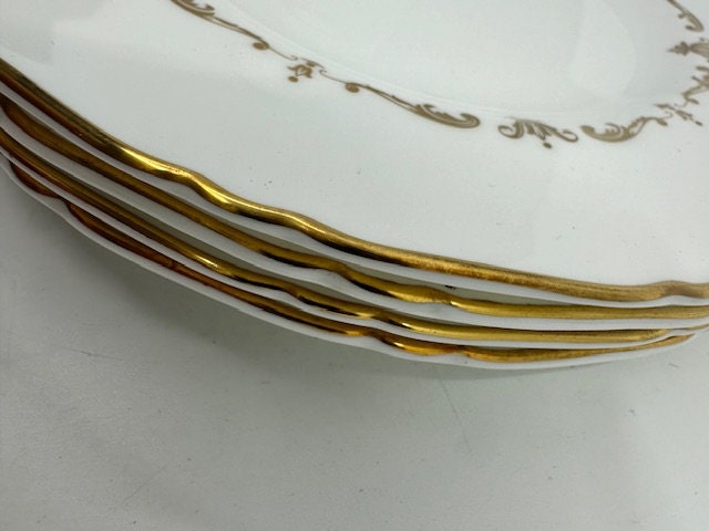 Royal Worcester Gold Chantilly Set of 4 8 Inch Side Plates - Etsy