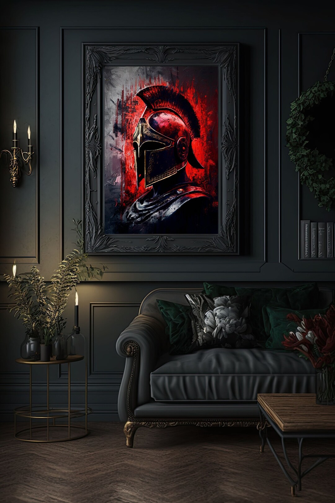 Spartan Wall Art, Greek Home Decor, Ancient Greek Metal Art, Warriors ...