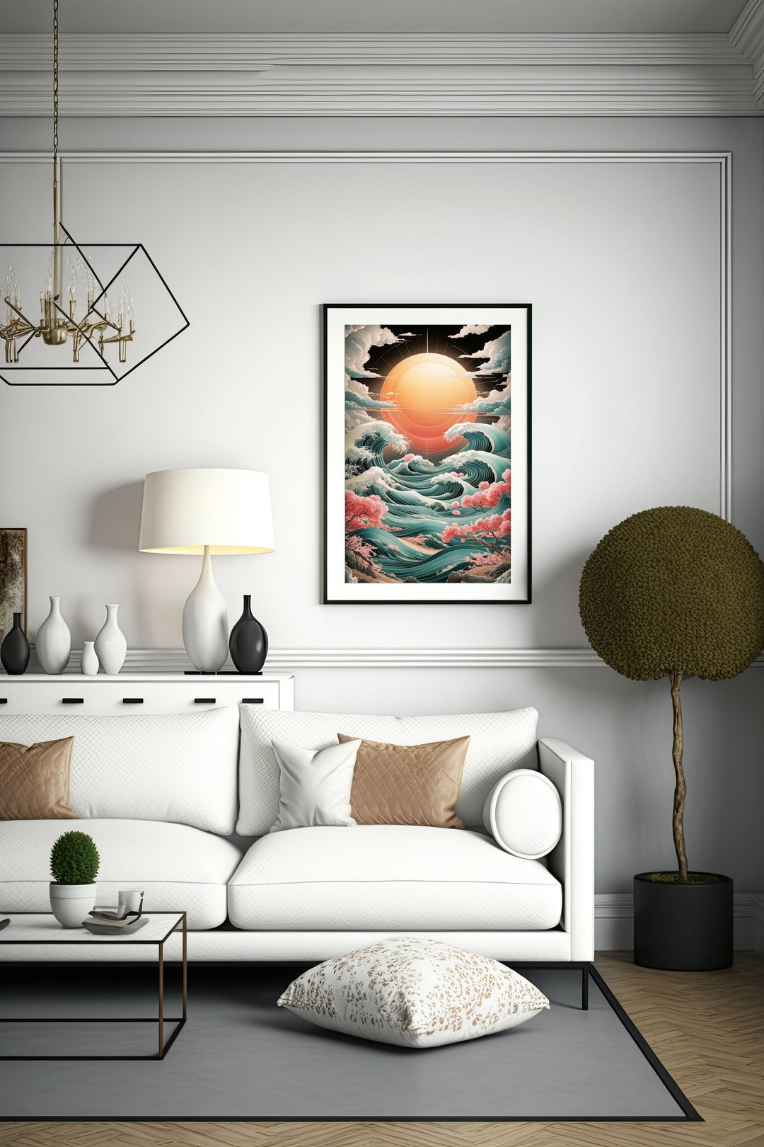 Japanese Art, Japandi Wall Art, Japandi Art Print, Japandi Art ...