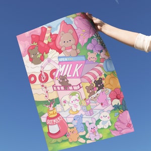 Have a Bear-y Good Day Poster Kawaii Digital Poster Cute Bear Poster ...