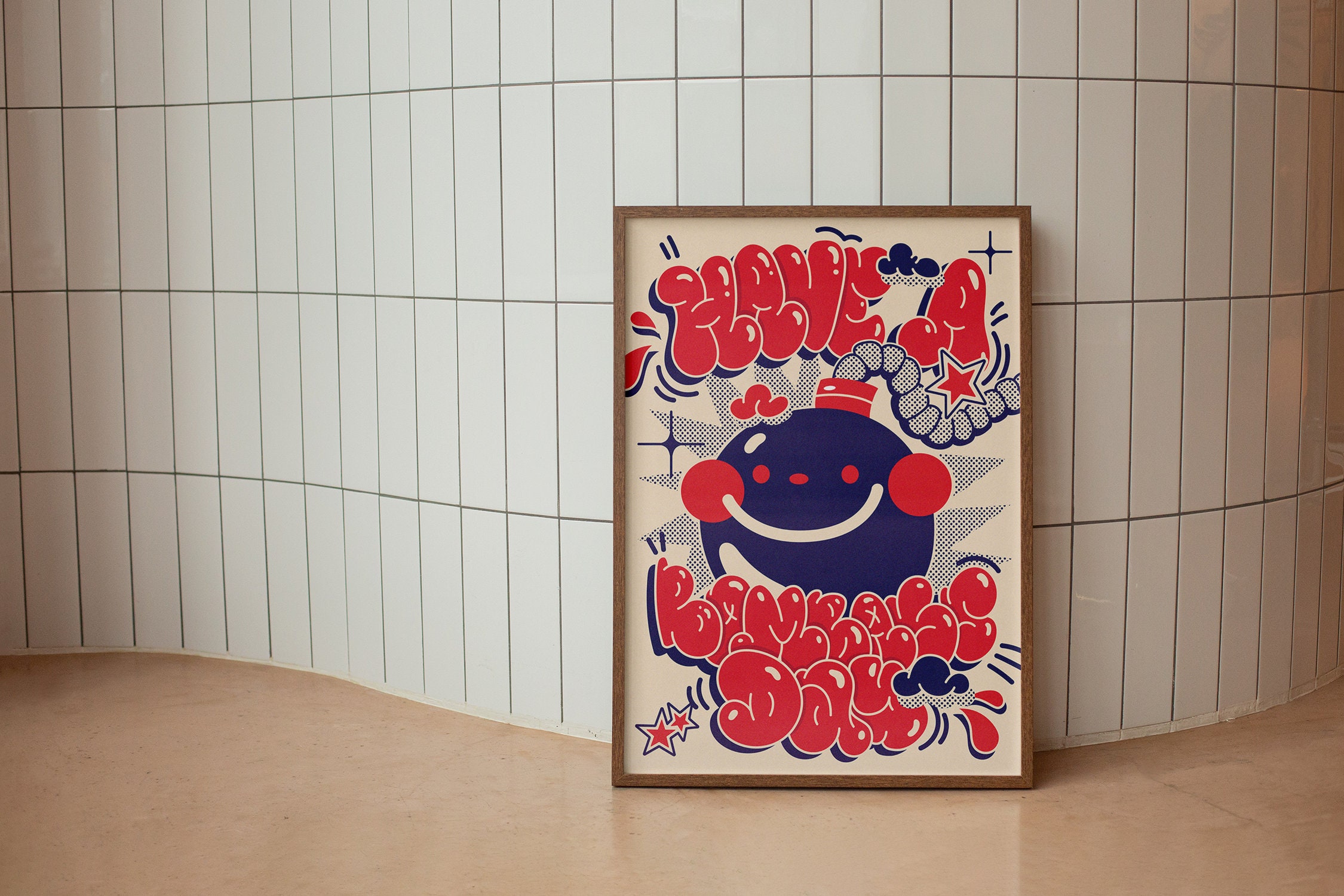 Have A Bomba Day Minimal Bold Wall Decor Trendy Aesthetic Funky Retro ...